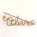 Wire Name Pin • Rose Gold Fill Name Jewelry • Personalized Name Pin ...