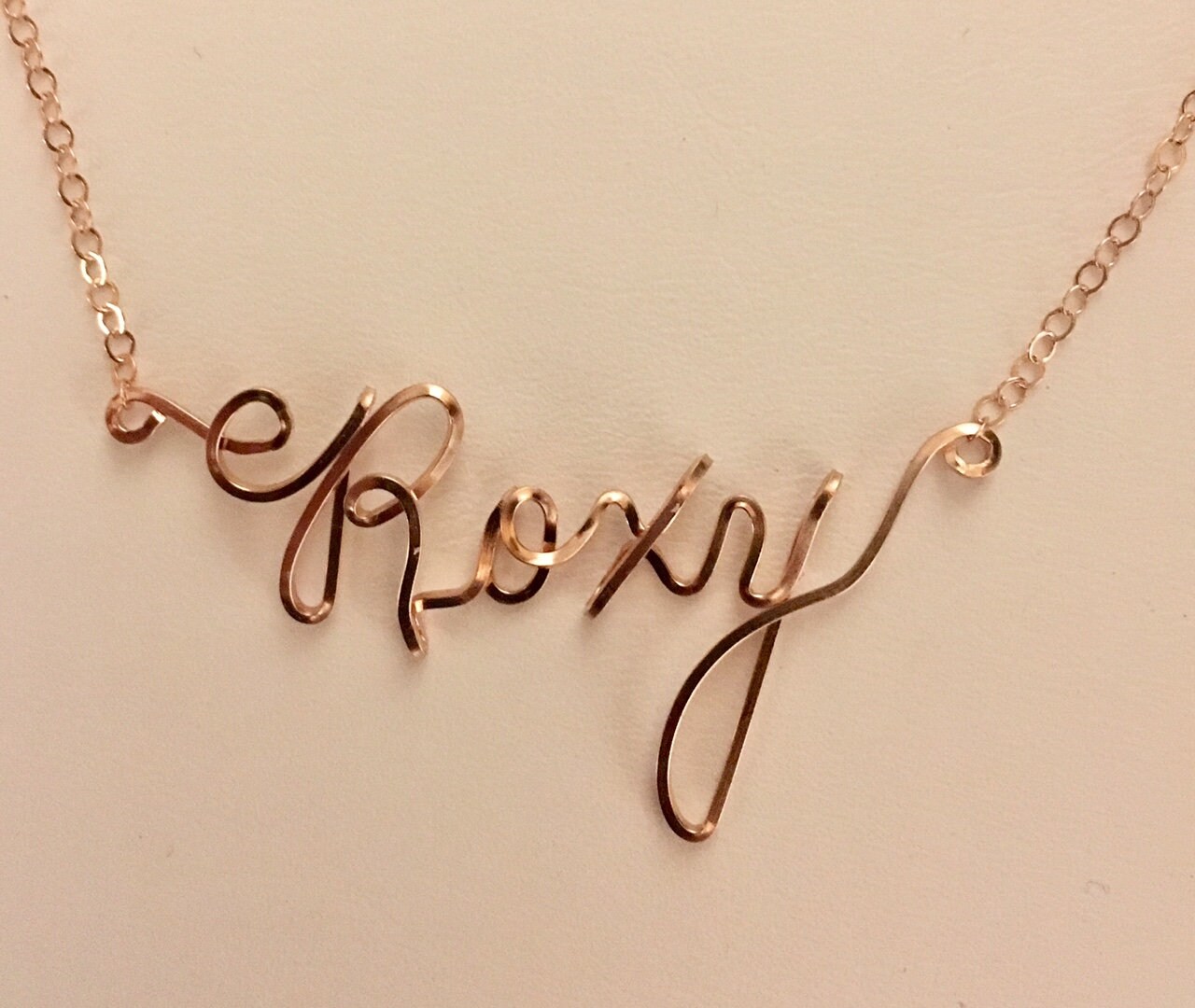 Wire Name Necklace Personalized Name Jewelry Personalized | Etsy