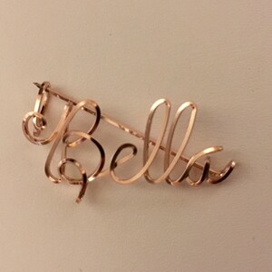 Wire Name Pin • Personalized Name Jewelry • Personalized Name Pin ...