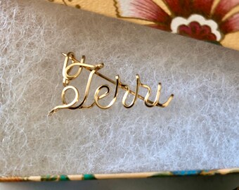 Wire Name Pin | Etsy