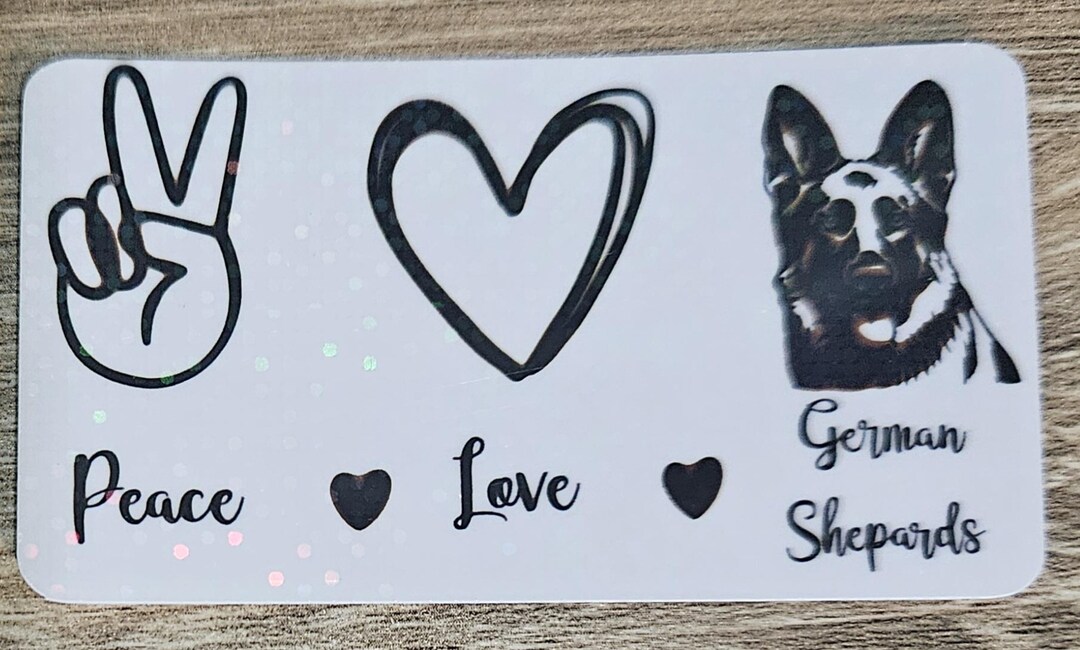 Peace, Love, and German Shepherds - Etsy
