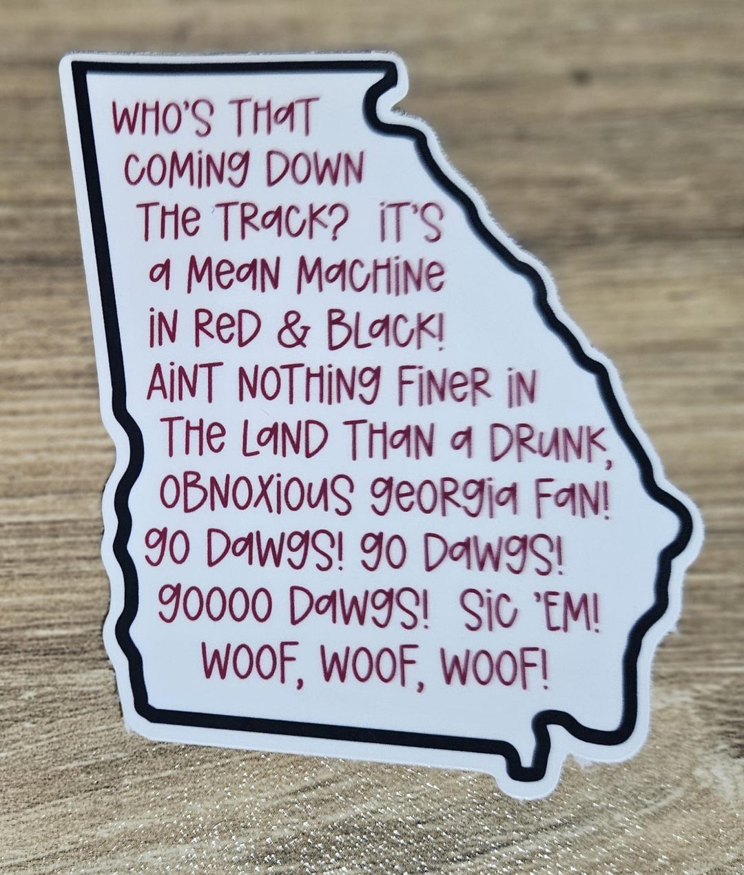 Georgia Bulldogs Chant Sticker or Magnet Varies Sizes - Etsy