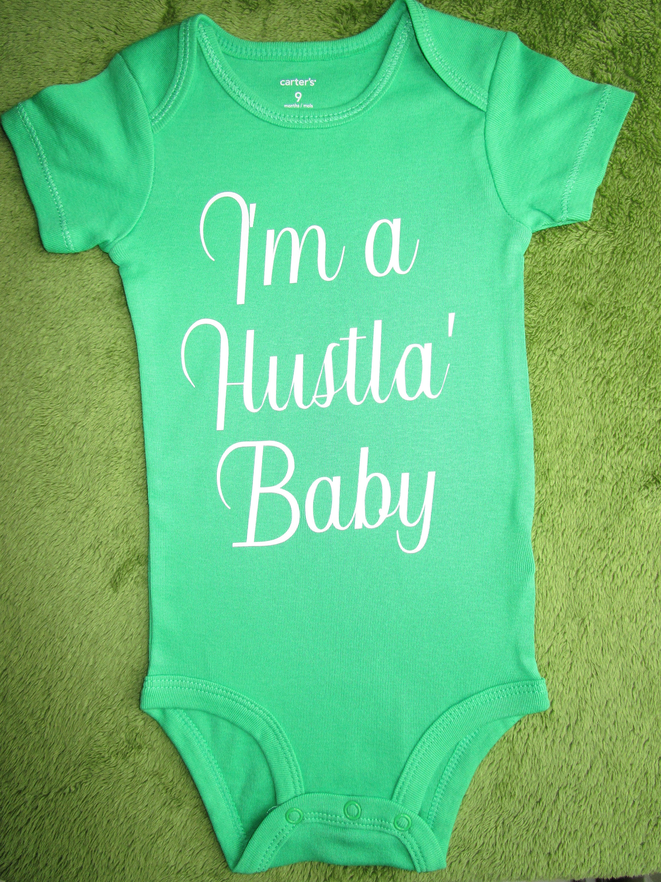I'm a Hustla' Baby Onesie, Baby Shower Gift, Funny Baby Onesie - Etsy