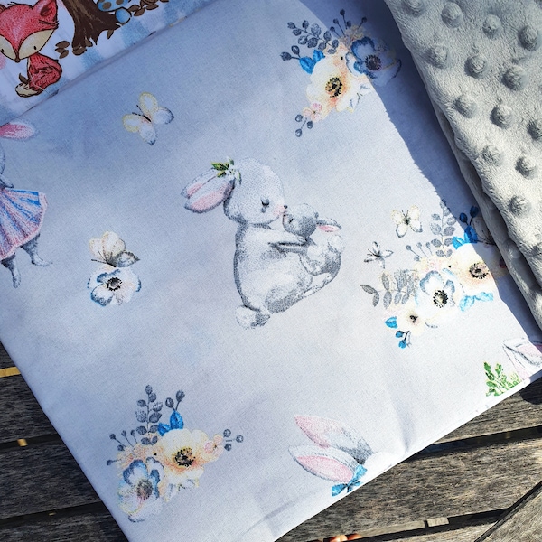 Rabbit Print Fabric - Etsy