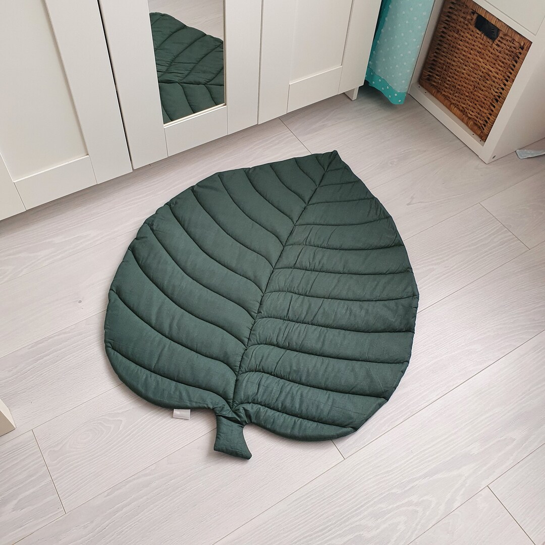 Jungle Theme Nursery Decoration Green Leaf Baby Play Mat Tropical ...