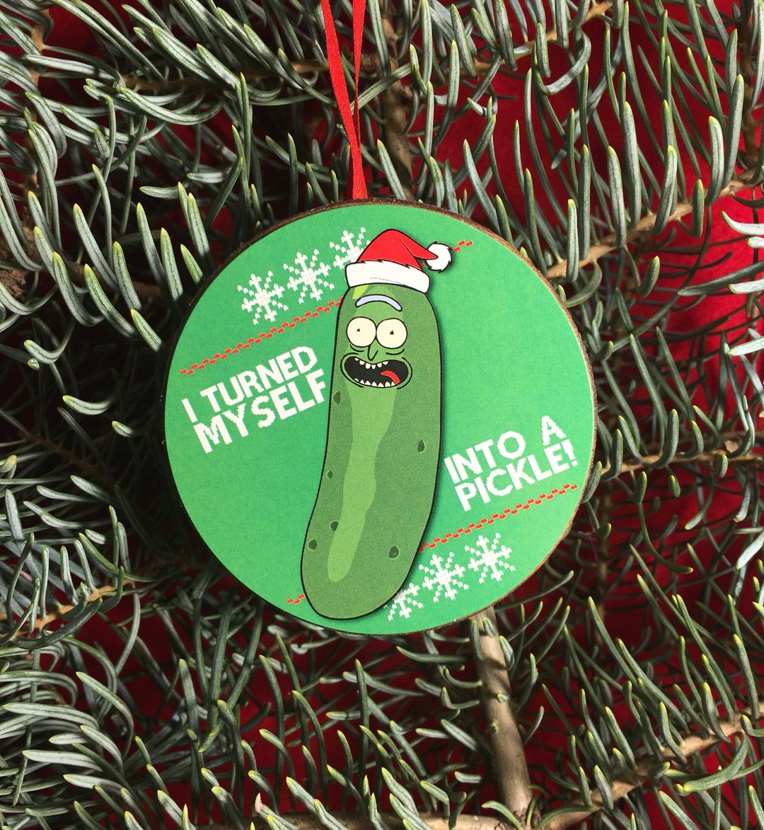 Rick & Morty Pickle Rick Large Christmas Tree Ornament - Etsy