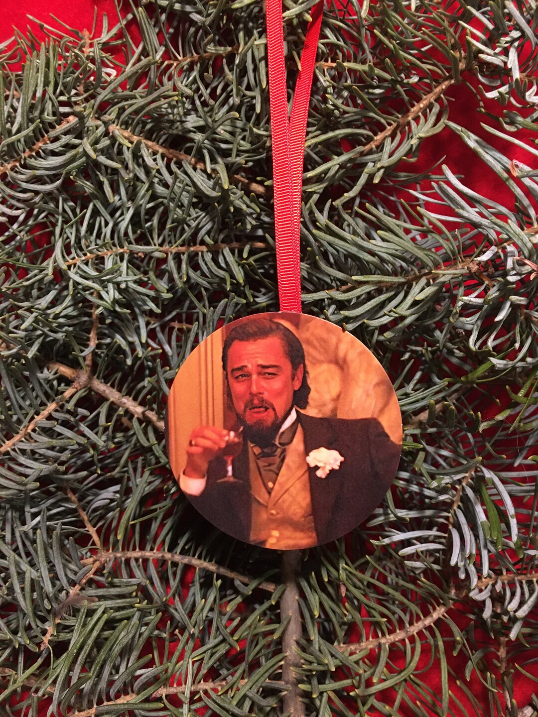 Leonardo Dicaprio Calvin Candie Meme Christmas Tree Ornament Funny Gift ...