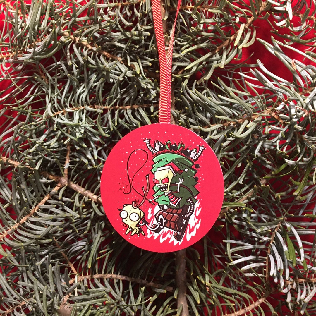 Invader Zim Santa Christmas Tree Ornament Funny Gift Exchange - Etsy
