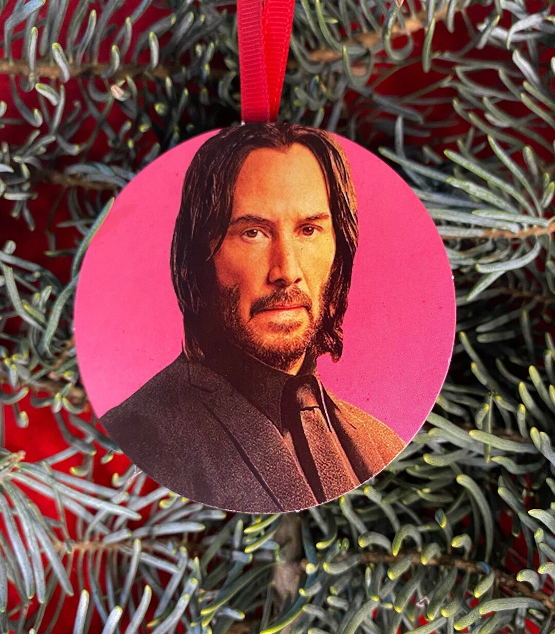 John Wick Keanu Reeves Christmas Tree Ornament Holiday Party Gift ...