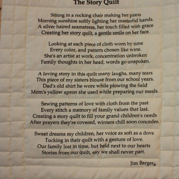 Story Quilt - Etsy