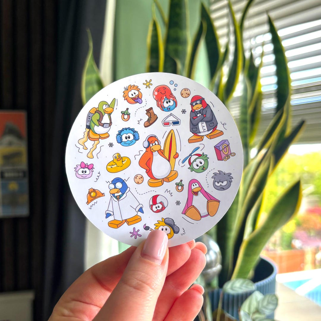 Club Penguin Sticker - Etsy