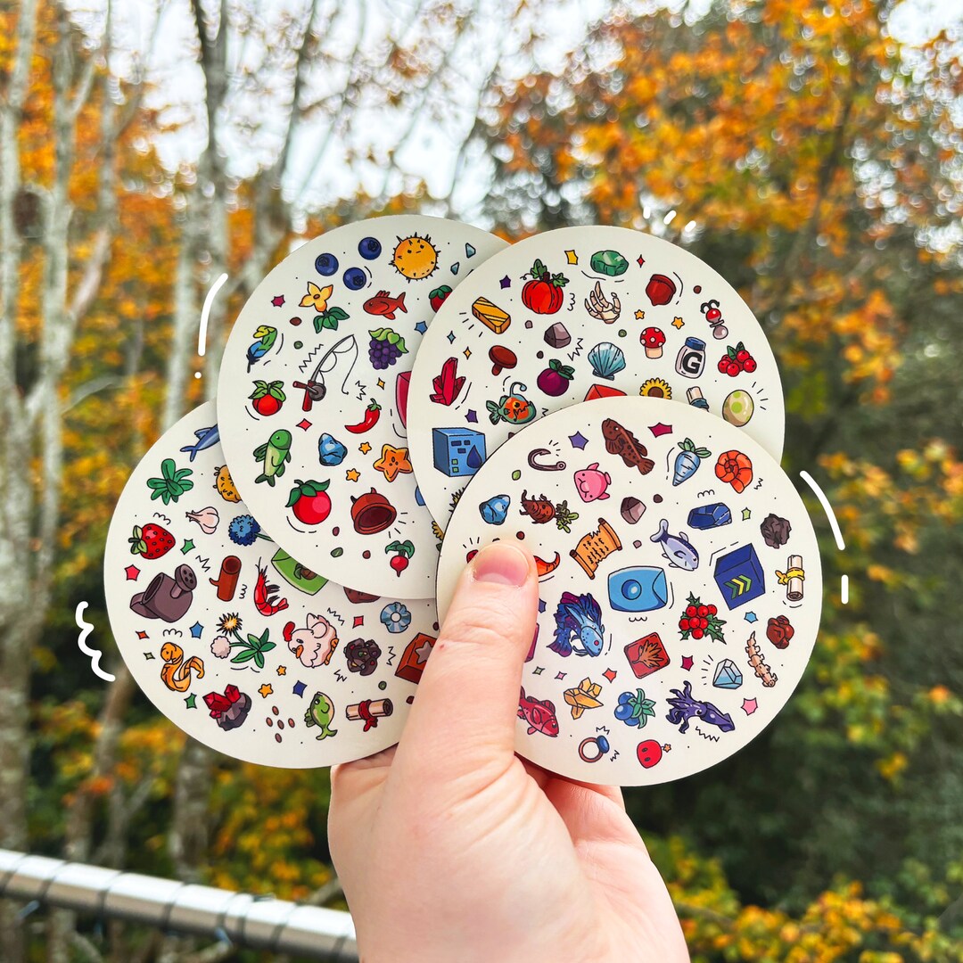 ALL 4 Stardew Valley Season Inspired Coasters / Gaming Coaster / Spring ...