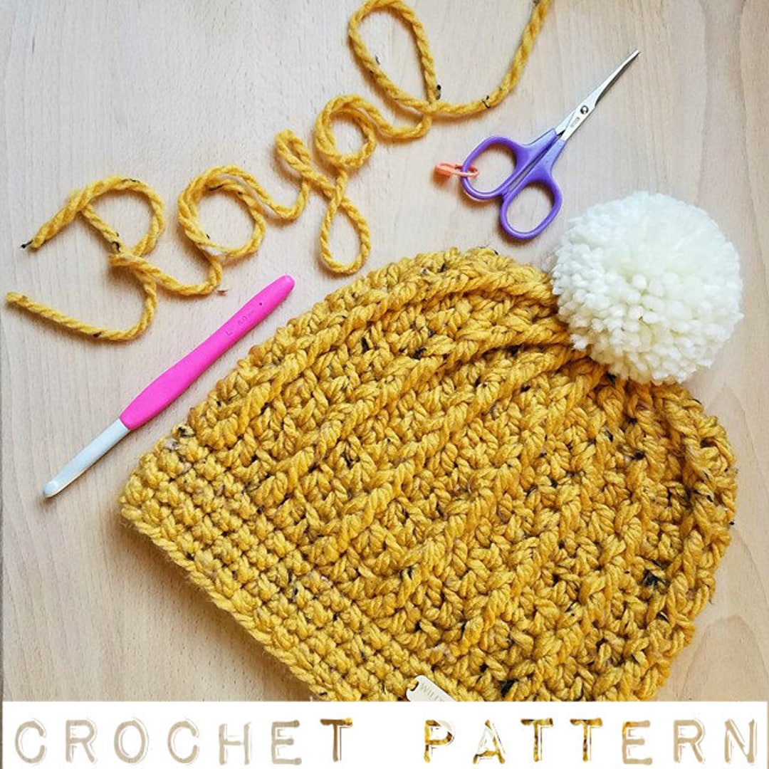 PATTERN ONLY, the Royal Beanie, Crochet Beanie Pattern, Crochet Hat ...