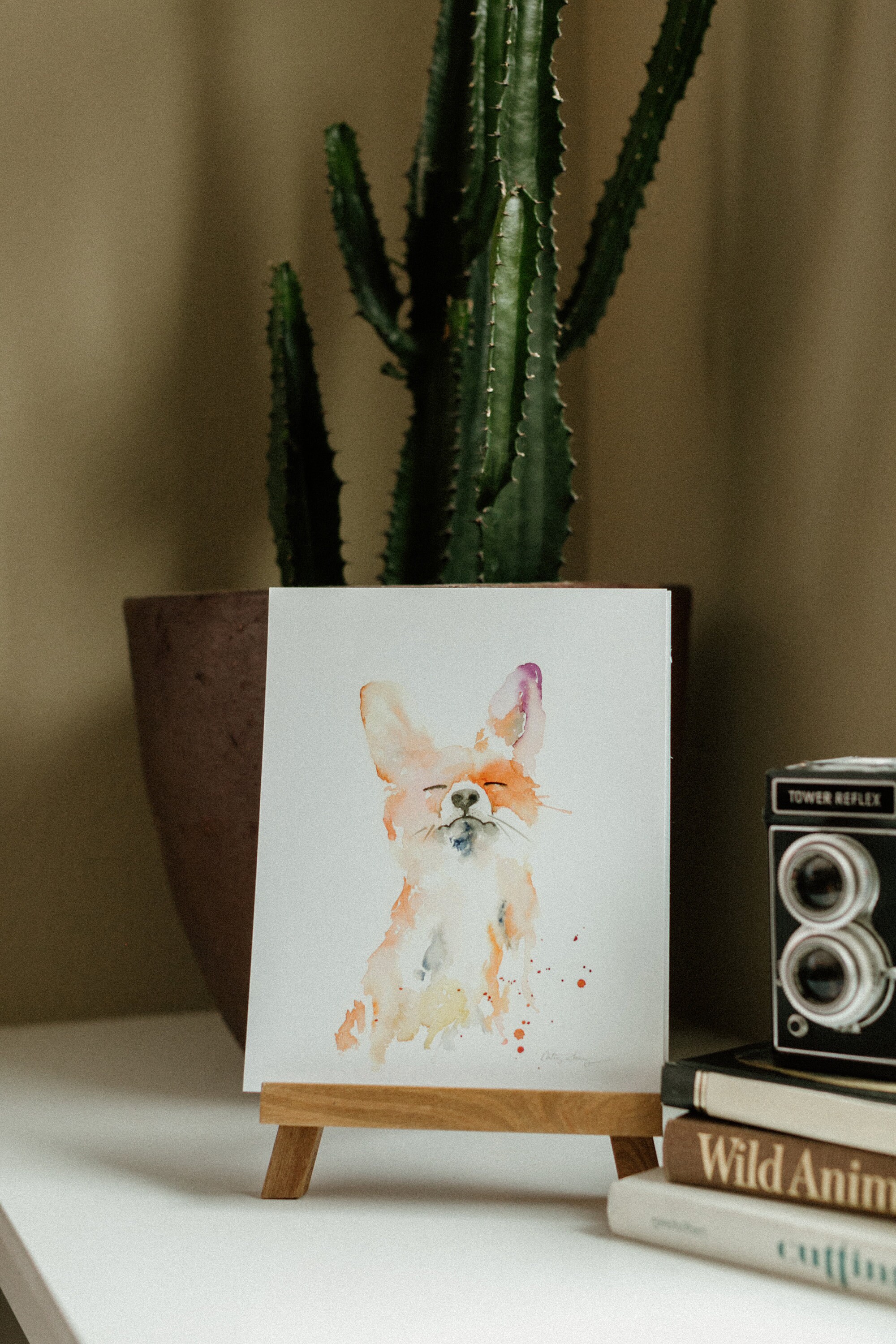 Proud Fox Watercolor Fine Art Print Modern Wild Animal Art - Etsy