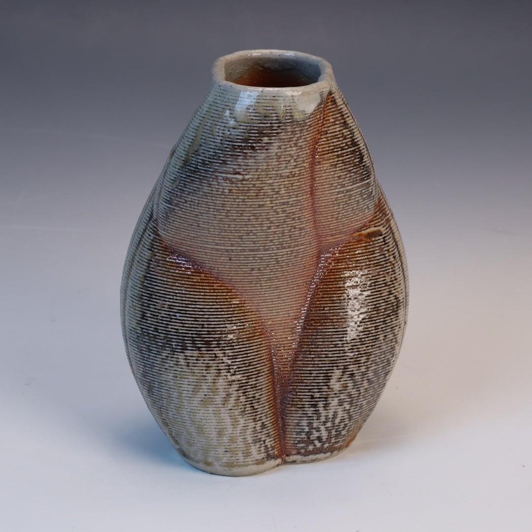 Stoneware 3D Printed Fully Functional Clay Flower Vase Wood and Soda ...