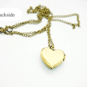 Robin Heart Locket Necklace: Personalized Photo Keepsake, Sympathy Gift ...