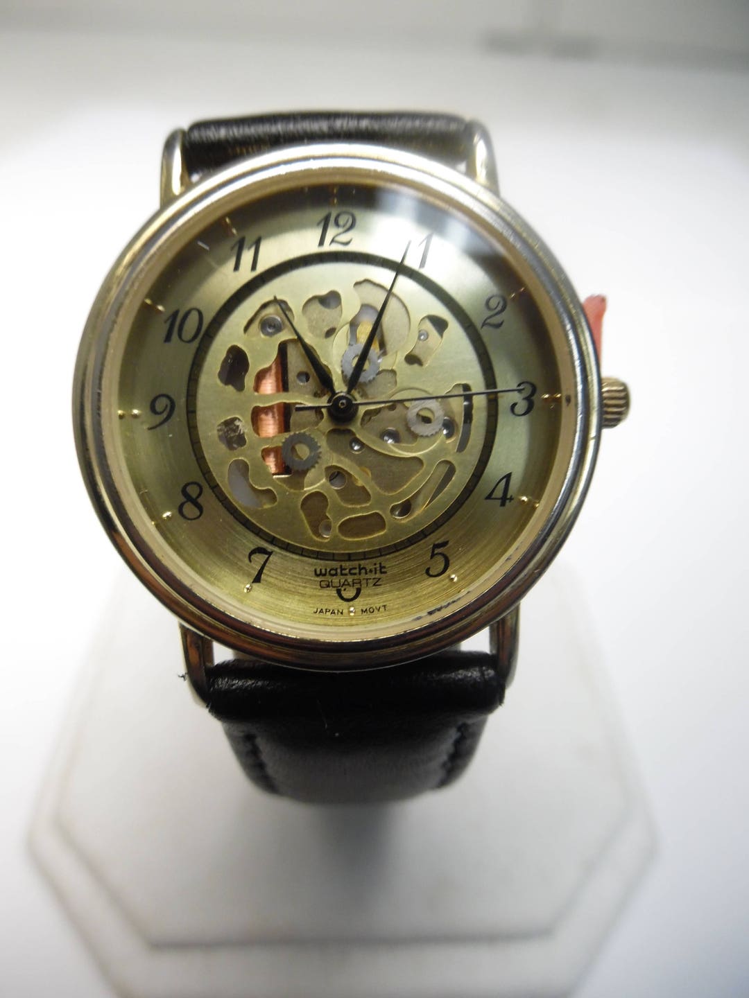 Watch-it Quartz Skeleton Style Gold Colored Watch - Etsy