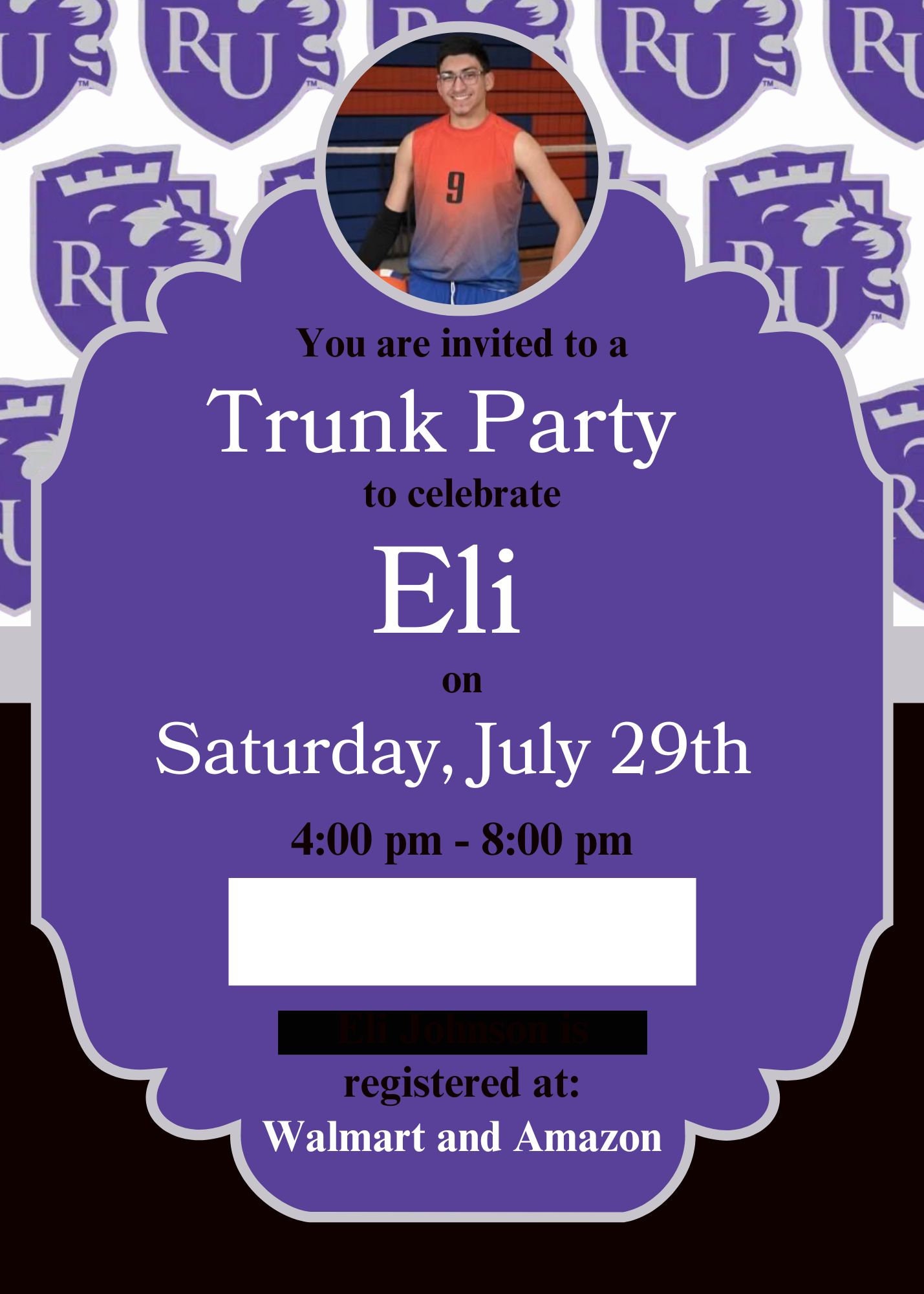 Graduation Trunk Party Invitation Templates