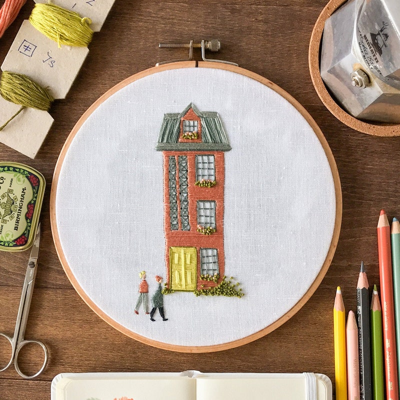 Modern Embroidery Pattern - Etsy