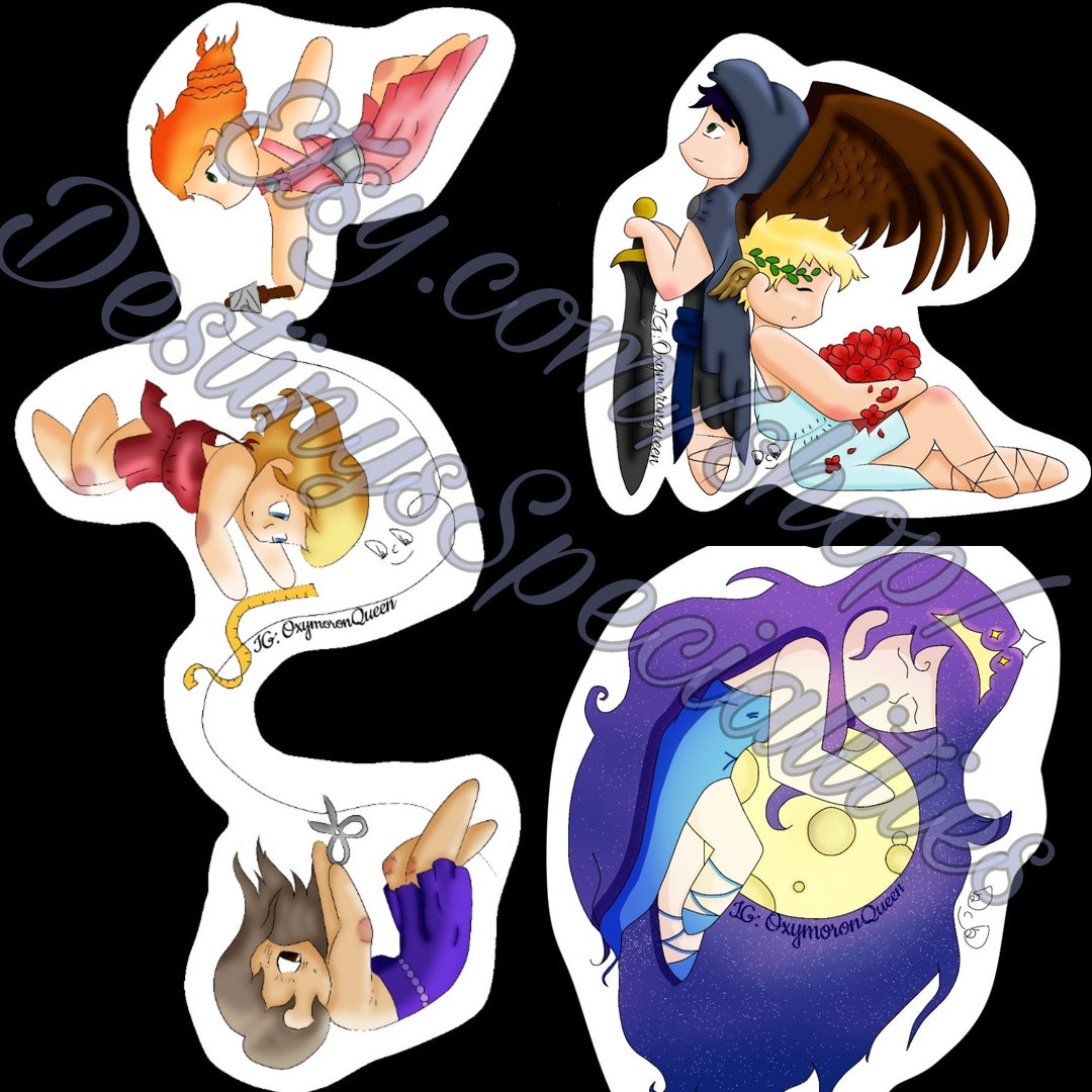 6 Pack Greek Mythology Stickers - Etsy