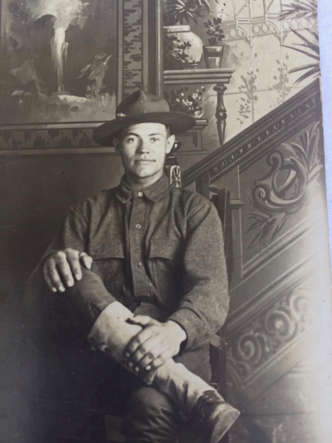 Antique Cabinet Photo of World War 1 Doughboy 1914-1918 - Etsy