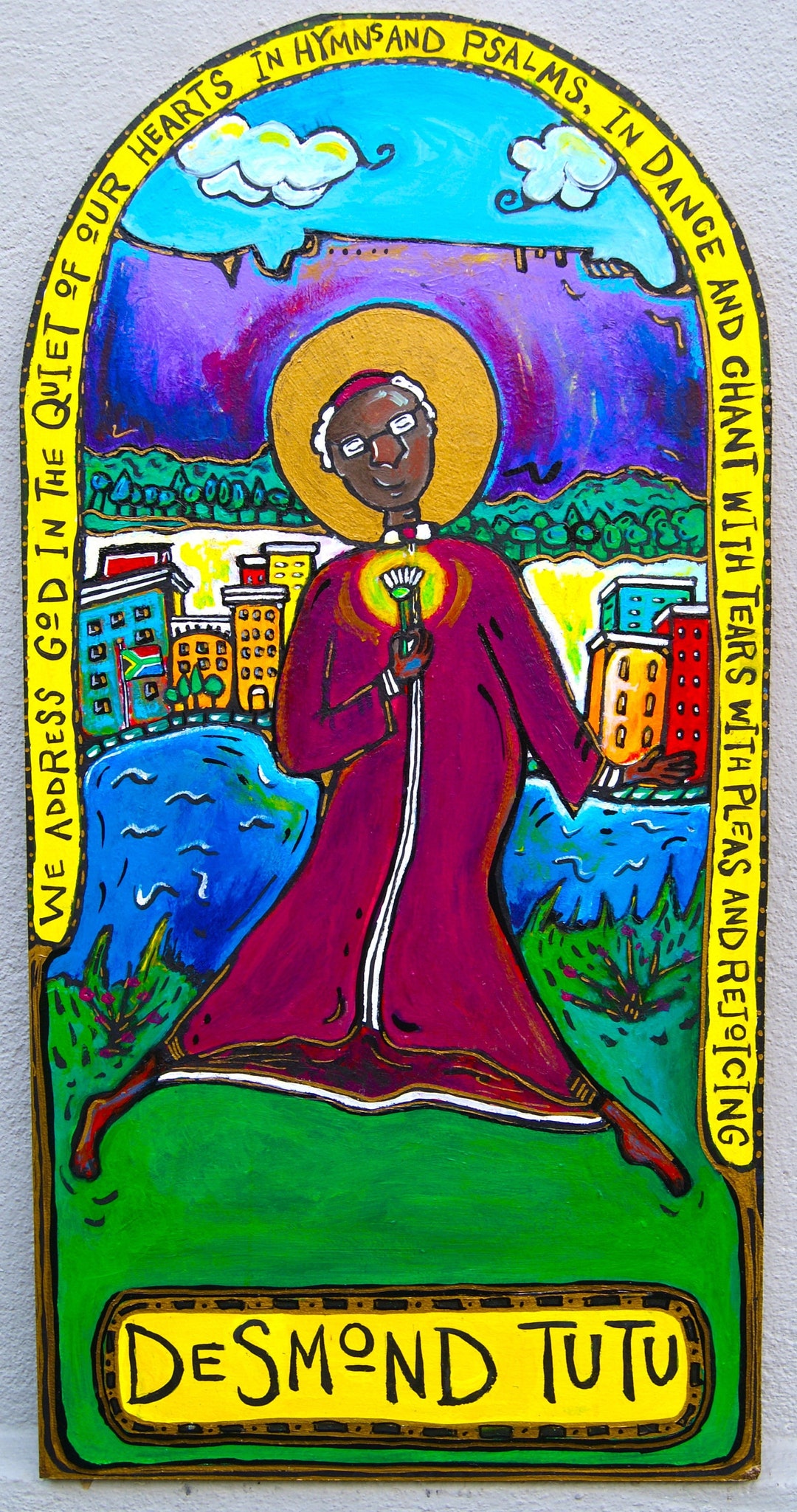 Archbishop Desmond Tutu, Art Print, Dancing Monk Series - Etsy