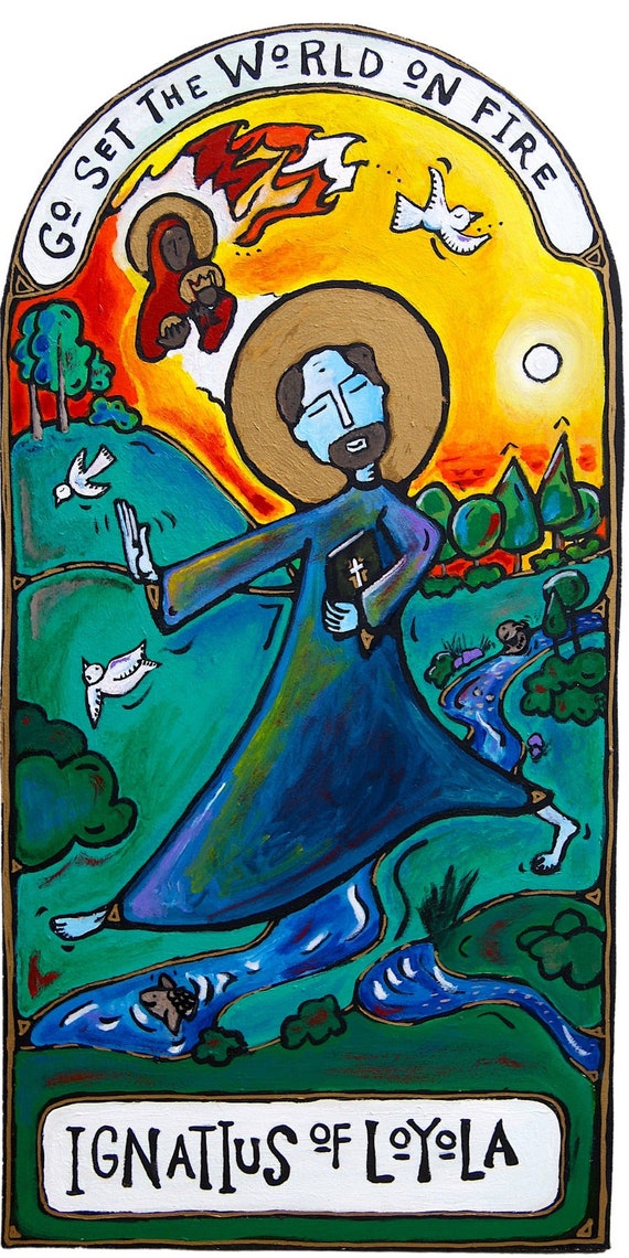 Saint Ignatius of Loyola Art Print Dancing Monk Series - Etsy