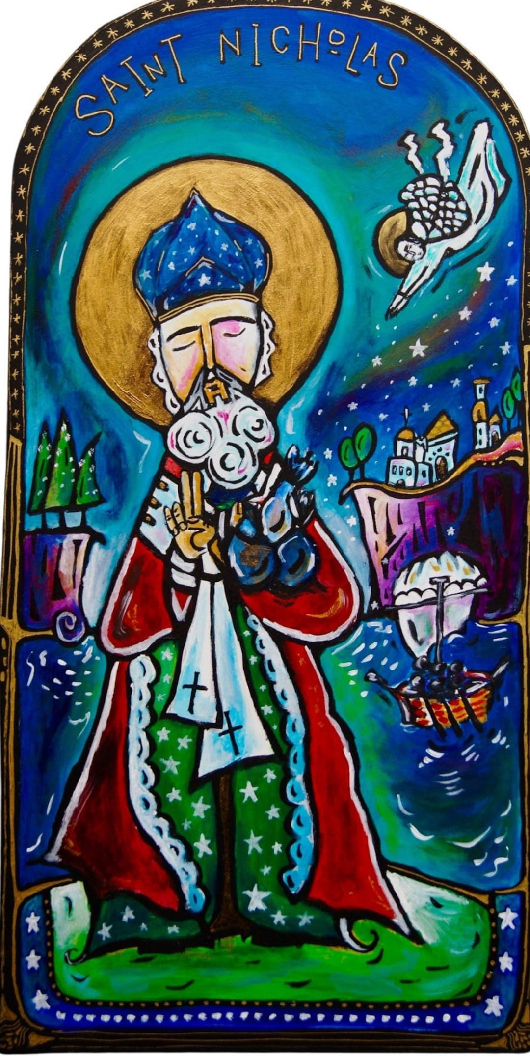Saint Nicholas, Art Print - Etsy