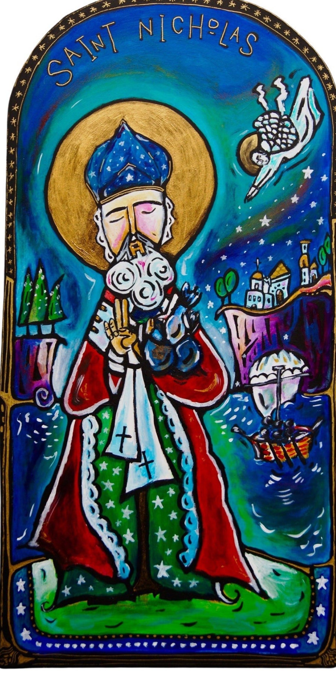 Saint Nicholas, Art Print - Etsy