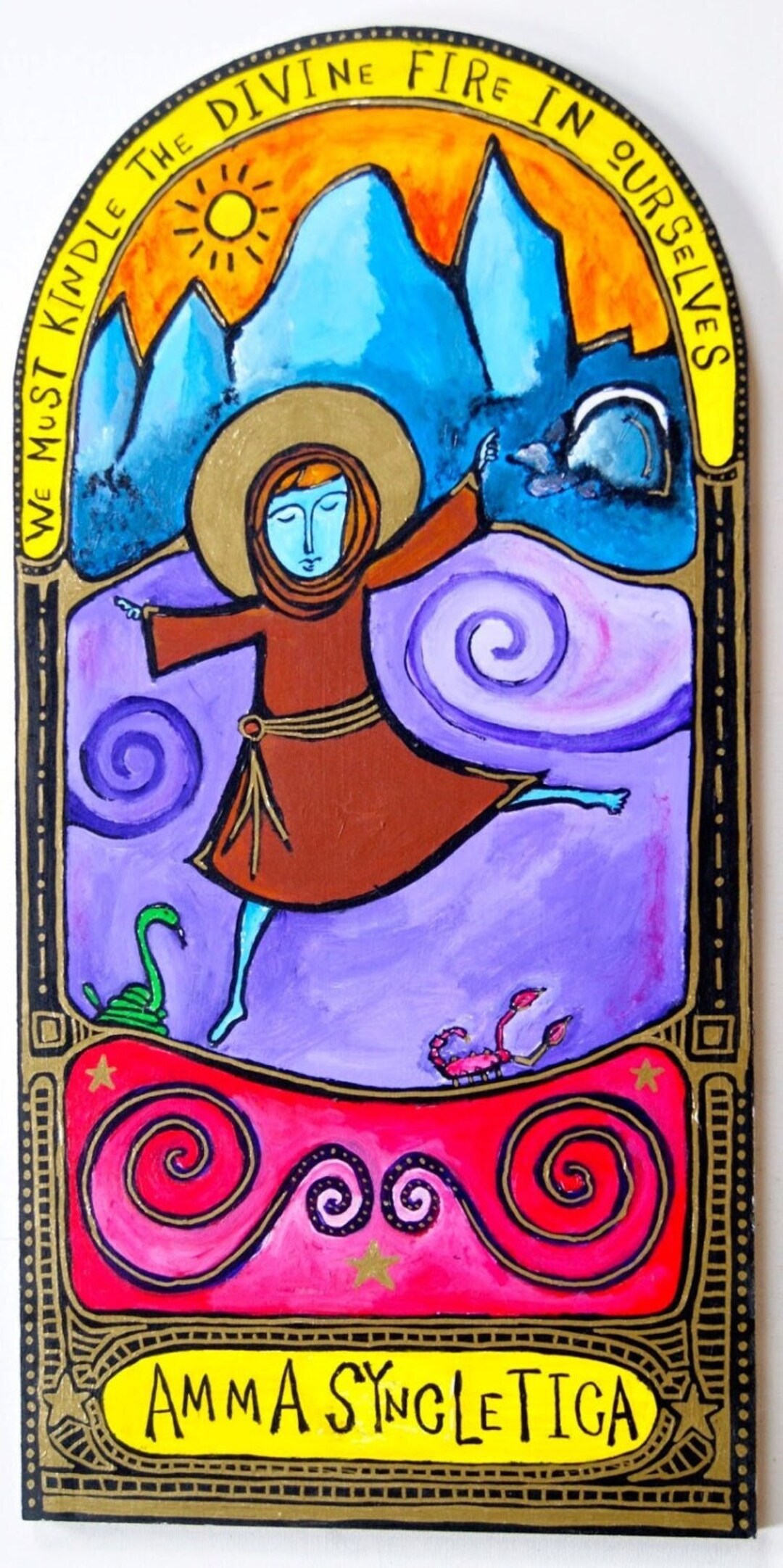 Amma Syncletica, Art Print, Dancing Monk Series - Etsy