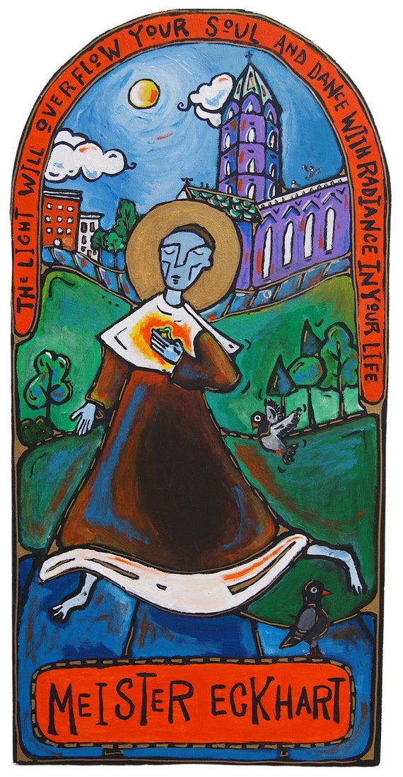 Meister Eckhart Art Print Dancing Monk Series - Etsy