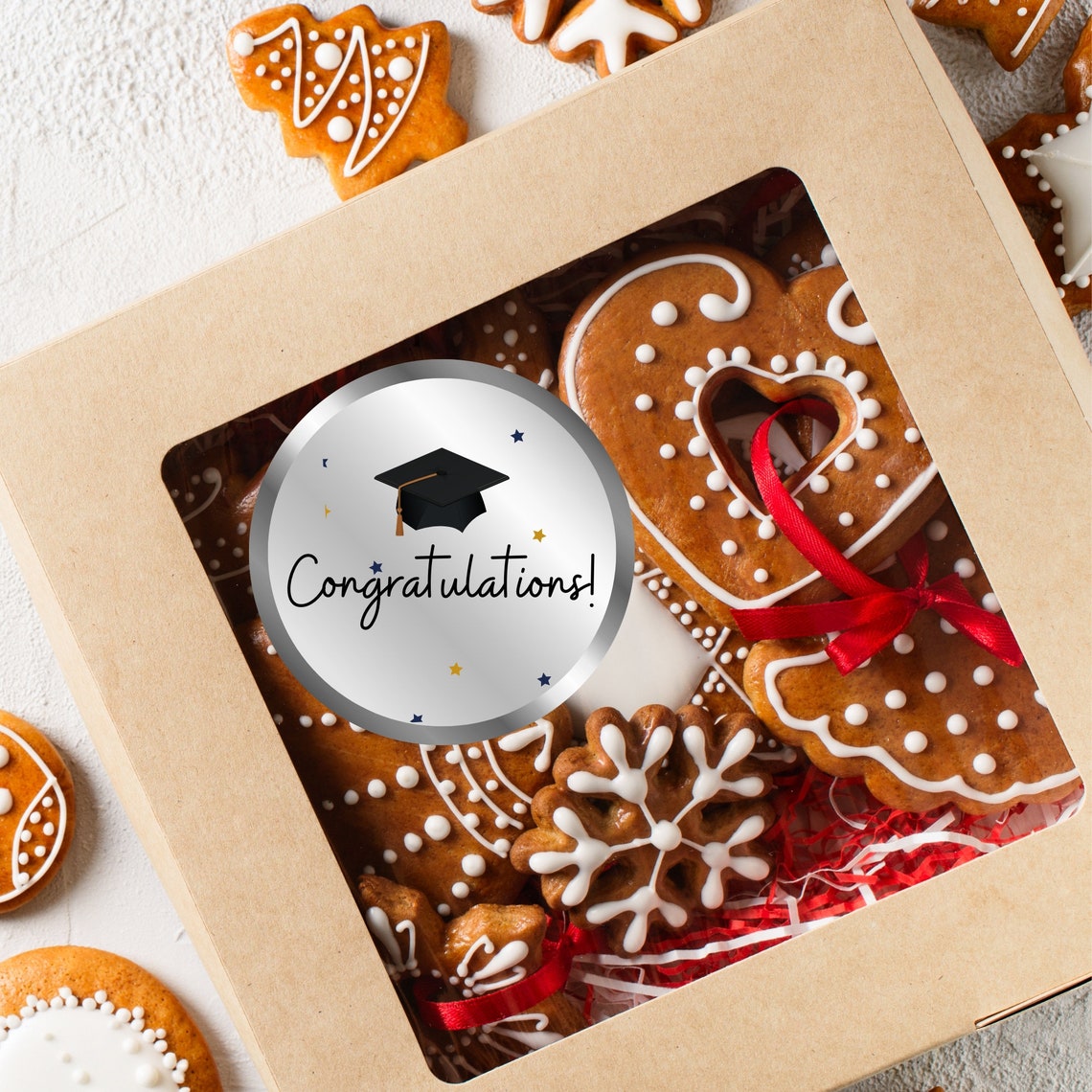 Graduation Printable Tags /sticker, Congratulations With a Graduation ...