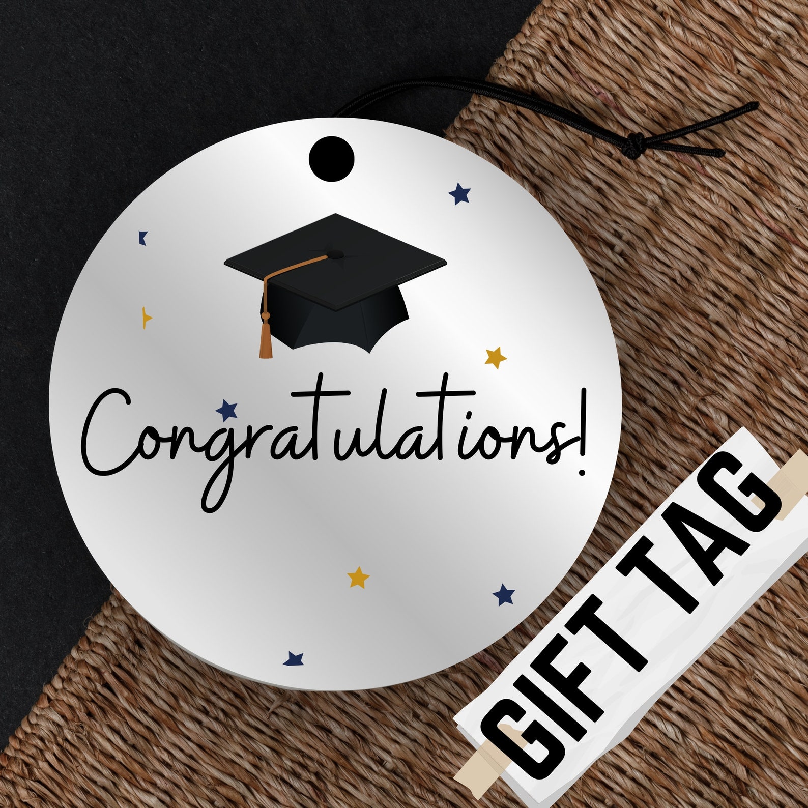 Graduation Printable Tags /sticker, Congratulations With a Graduation ...