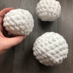 Crochet Snowballs - CROCHET PATTERN - Etsy