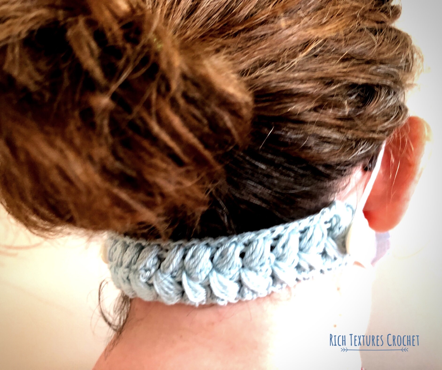 Braided Crochet Ear Saver - CROCHET PATTERN - Etsy