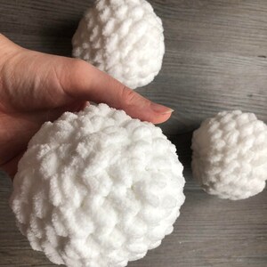 Crochet Snowballs - CROCHET PATTERN - Etsy