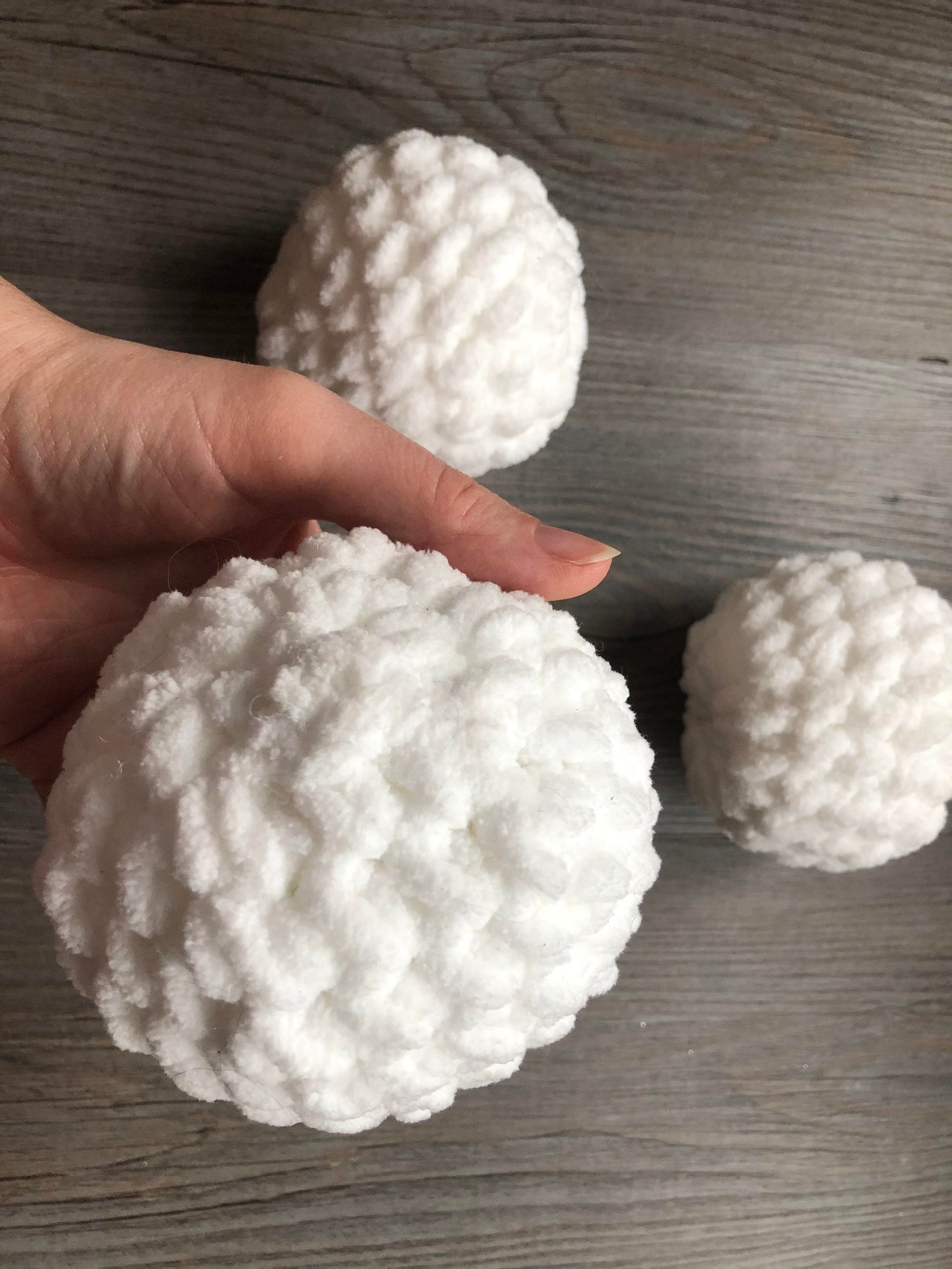 Crochet Snowballs CROCHET PATTERN - Etsy
