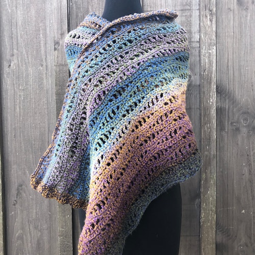 Crochet Shawl Wrap Pattern PDF Scheepjes Whirl Yarn Cake - Etsy