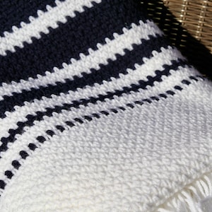 Nautical Throw CROCHET PATTERN - Etsy