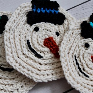 Melted Snowman Coaster CROCHET PATTERN - Etsy