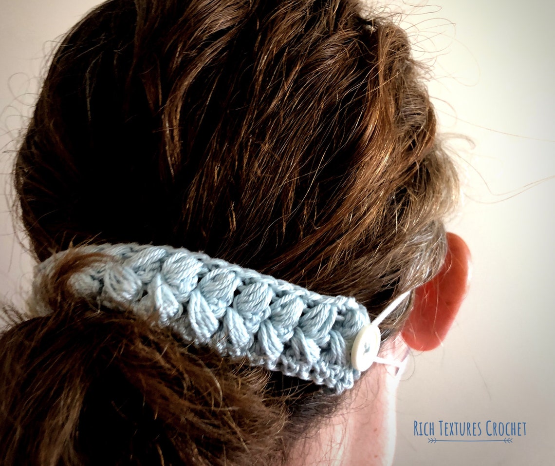 Braided Crochet Ear Saver - CROCHET PATTERN - Etsy