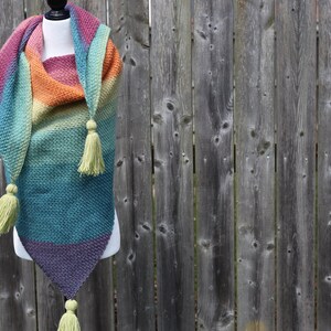 Happy Days Triangle Shawl CROCHET PATTERN - Etsy