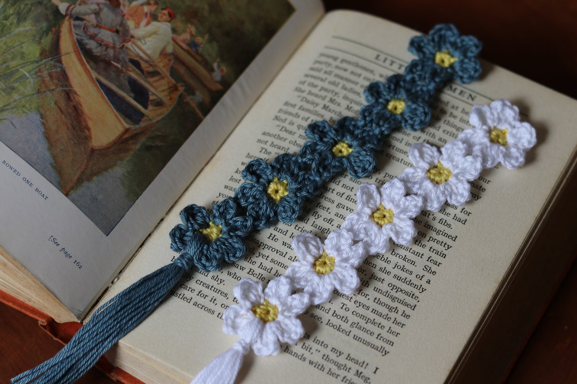 Dainty Daisy Bookmark CROCHET PATTERN - Etsy