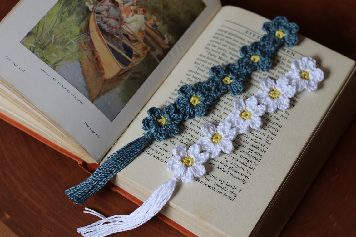 Dainty Daisy Bookmark CROCHET PATTERN - Etsy