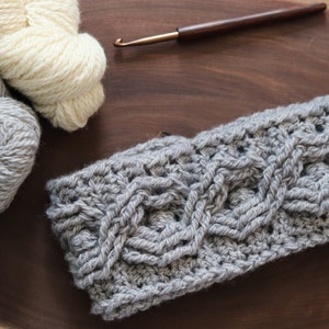 Diamond Cable Ear Warmer CROCHET PATTERN - Etsy