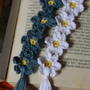 Dainty Daisy Bookmark CROCHET PATTERN - Etsy