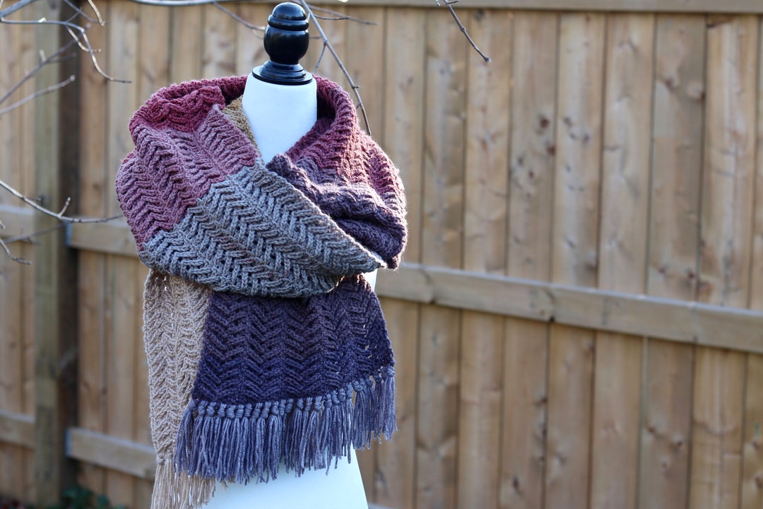 Happy Trails Scarf CROCHET PATTERN - Etsy