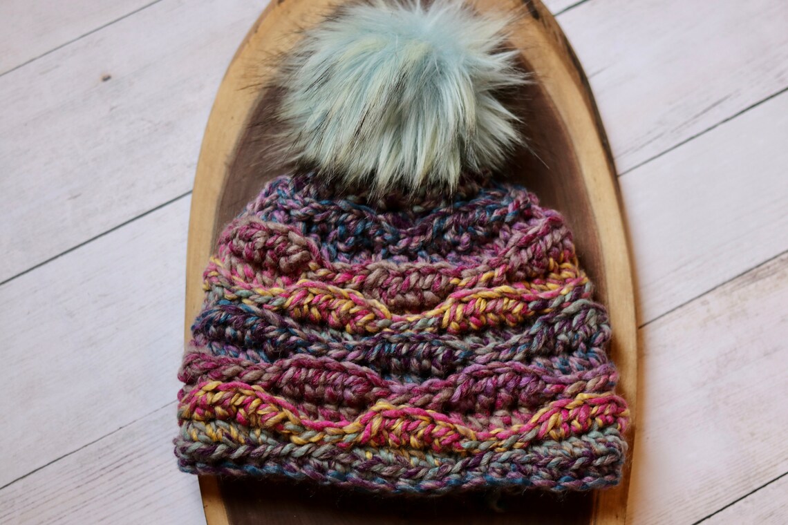 Rosetta Beanie CROCHET PATTERN - Etsy