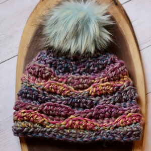 Rosetta Beanie CROCHET PATTERN - Etsy