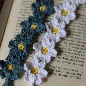 Dainty Daisy Bookmark CROCHET PATTERN - Etsy